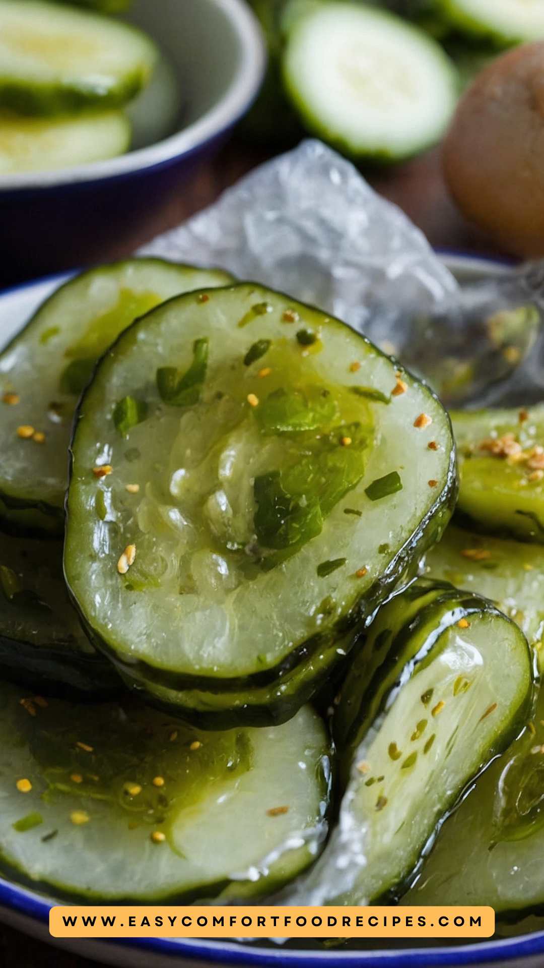 Homemade Freezer Pickles Recipe - Easy Comfort Food Recipes